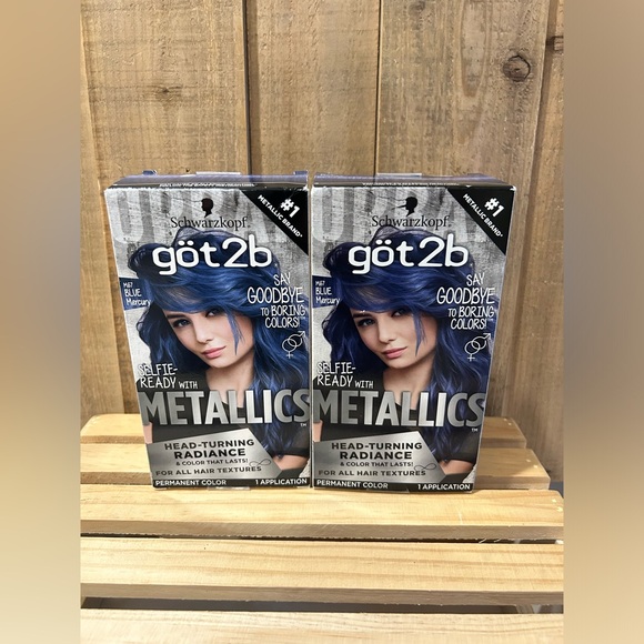 Hair | Lot Of 2 Schwarzkopf Got2b Metallics Permanent Hair Dye Color ...